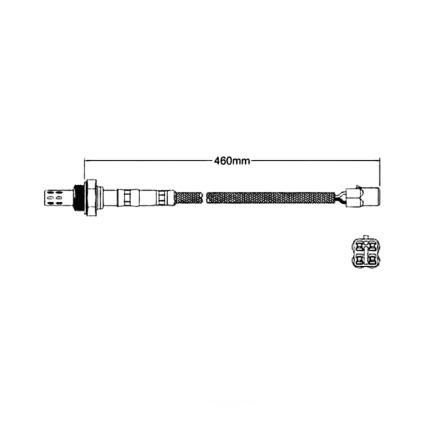ออกซิเจนเซ็นเซอร์ WALKER O2 Sensor 250-23083 – 3 สาย สำหรับ SUBARU ...