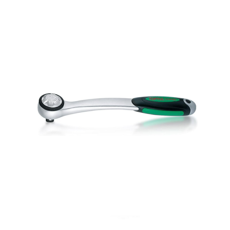 CURVED REVERSIBLE COMPACT-HEAD RATCHET HANDLE 3/8″DRIVE 72T|
