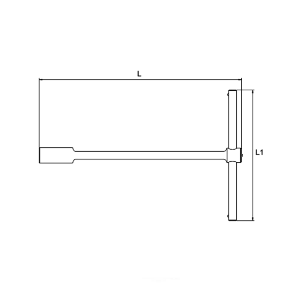 SLIDING T-HANDLE SOCKET WRENCH # 19X310mm.|