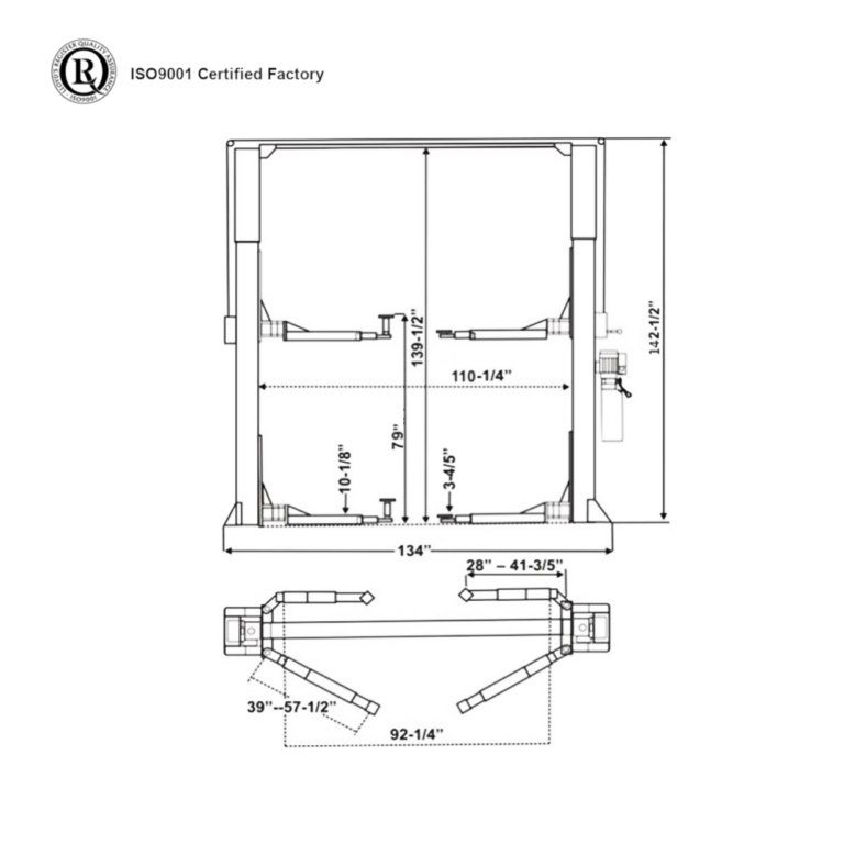 ลิฟท์สองเสา 4 ตัน|