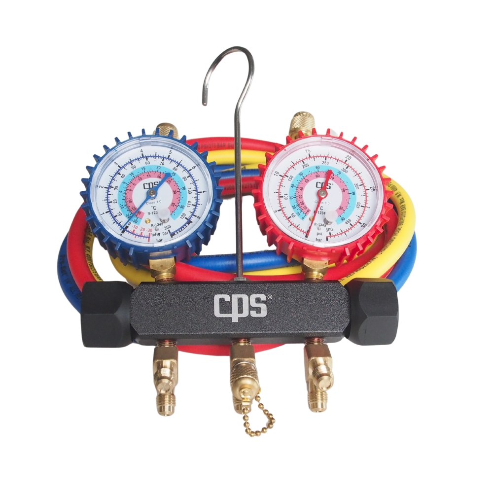 MB5CA | R-134A, R-1234YF Black Body Manifold Gauge Set|